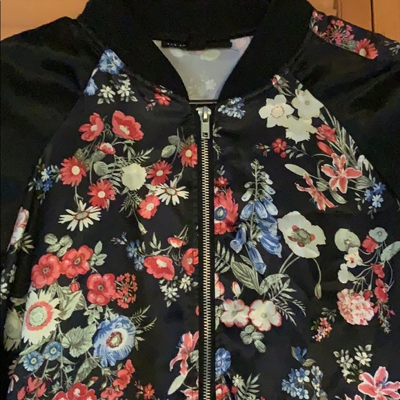 Almost Famous | Jackets & Coats | Flower Jacket | Poshmark